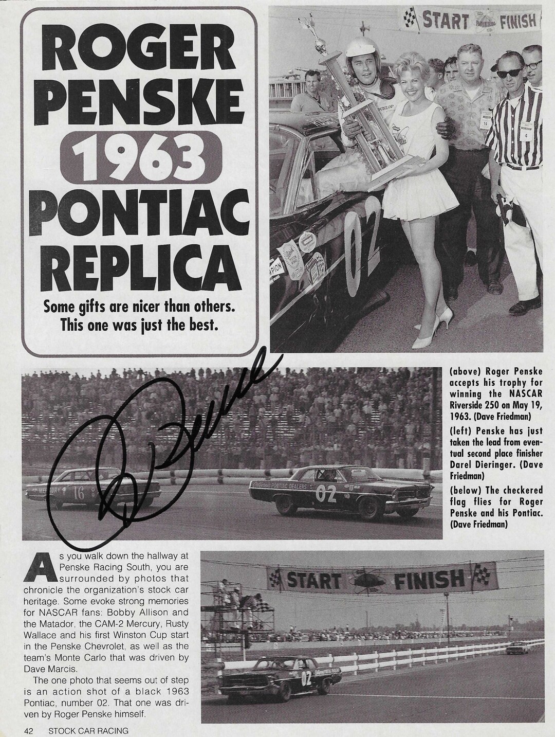 Roger Penske, Signed 7.5x10 Magazine Page - Etsy