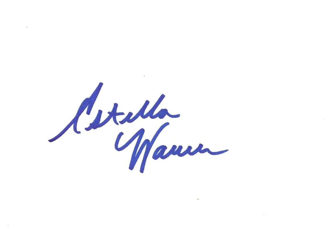Estella Warren, Actress, Model, Swimmer, Signed 4x6 Signature Card PLUS ...