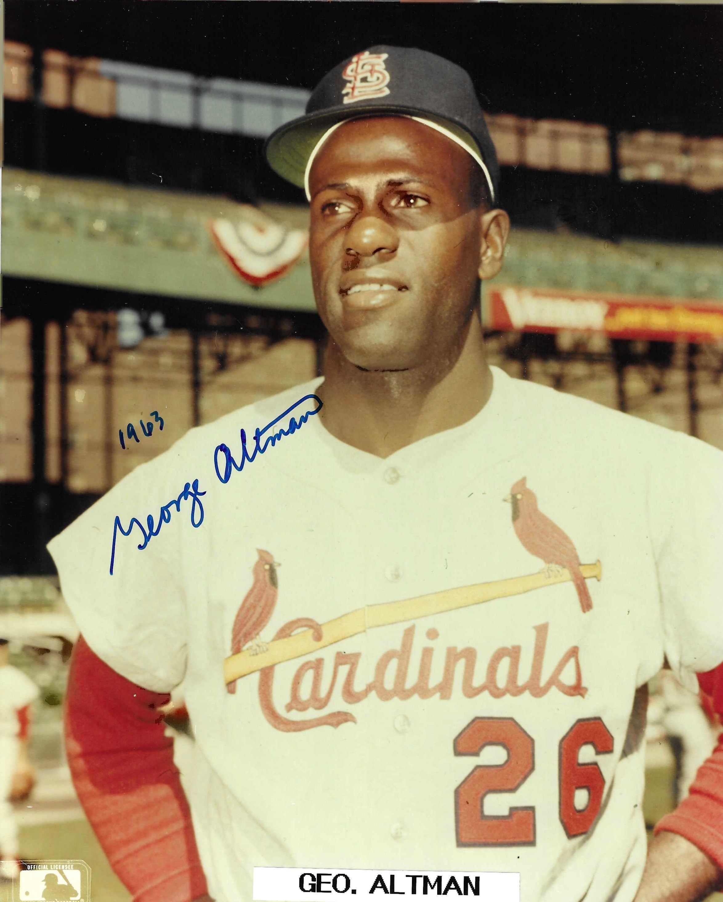 George Altman St. Louis Cardinals Signed 8x10 Photograph - Etsy