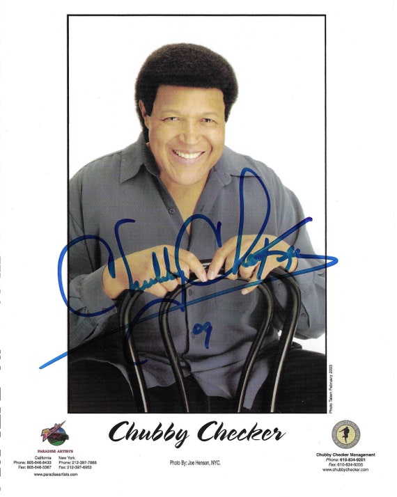 Chubby Checker the Twist Signed 8x10 Photograph - Etsy