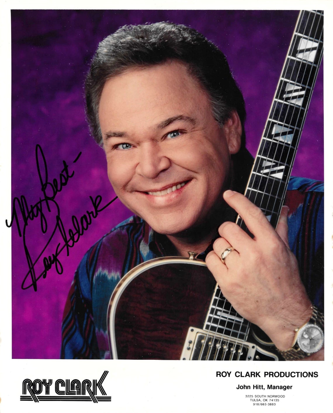 Roy Clark, Hee Haw, Signed 8x10 Photograph - Etsy