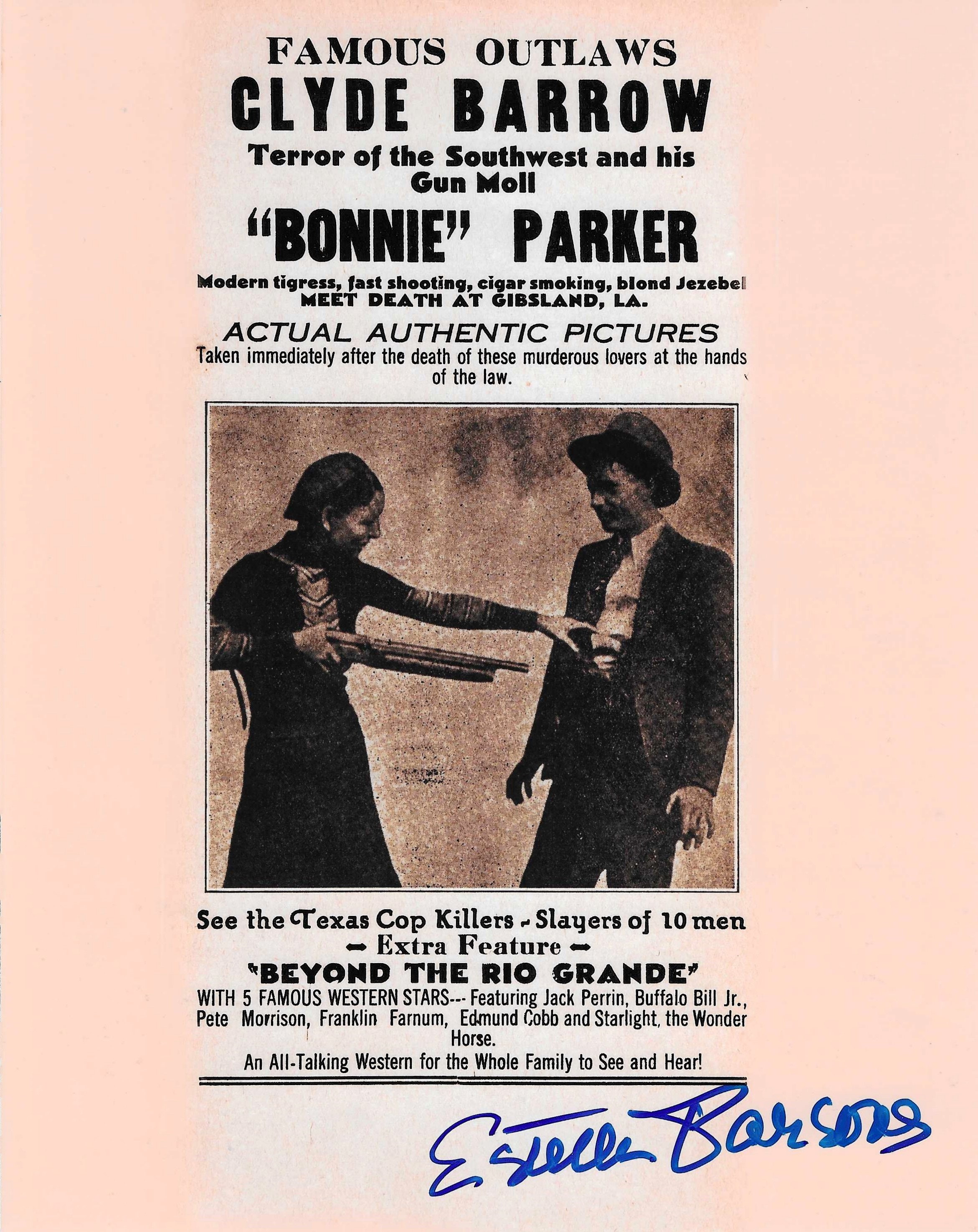 Estelle Parsons Bonnie and Clyde Signed 8x10 Photograph - Etsy