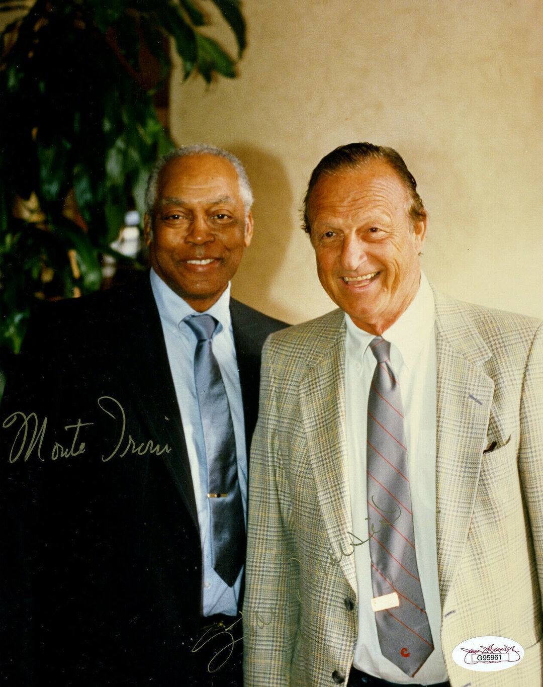 Stan Musial, Monte Irvin, Signed 8x10, Baseball Hall of Famers, JSA ...