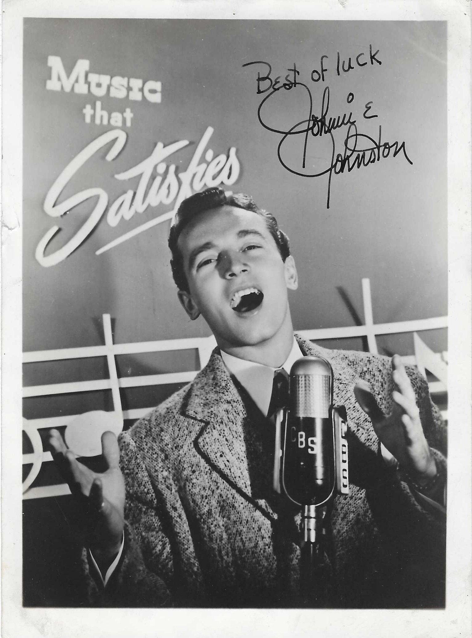 Johnnie Johnston Singer/actor Signed 5x7 Photograph | Etsy