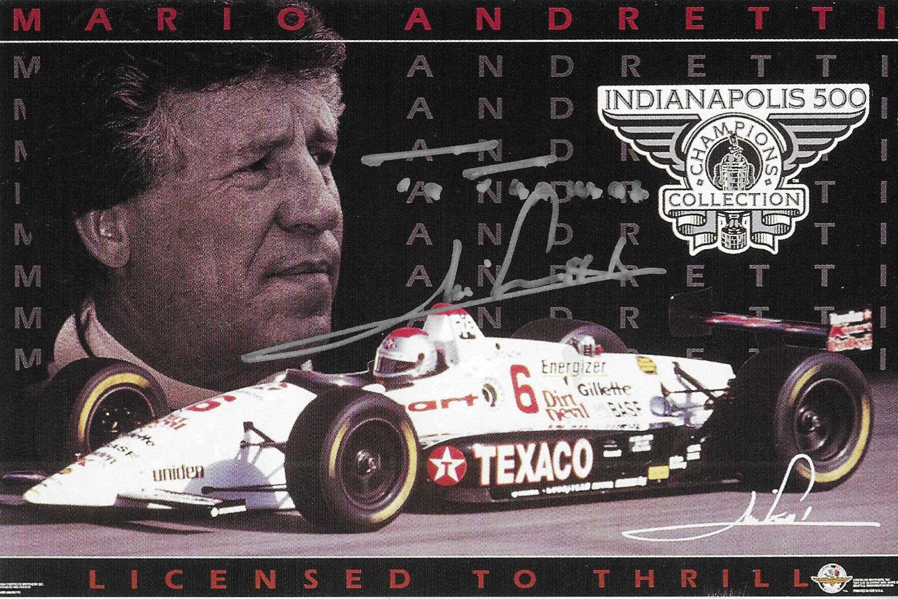 Mario Andretti, Hall of Fame, Signed 4x6 Photograph - Etsy