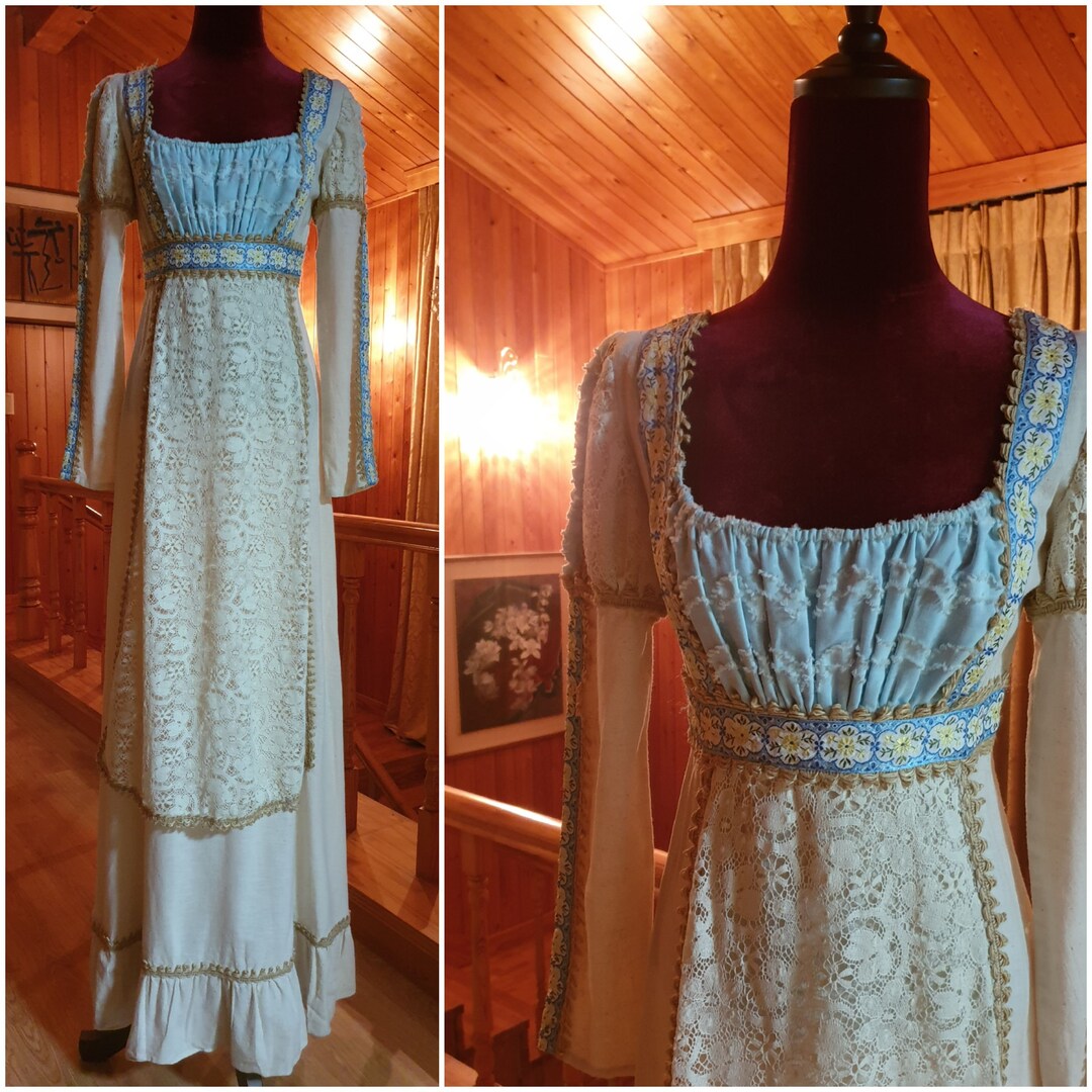 Rare Gunne Sax Black Label 13, Prairie Lace Maxi Dress, Gunne Sax Size ...
