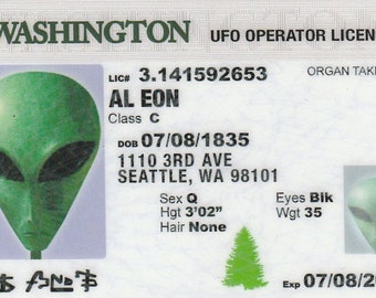 Fake Drivers License | Etsy