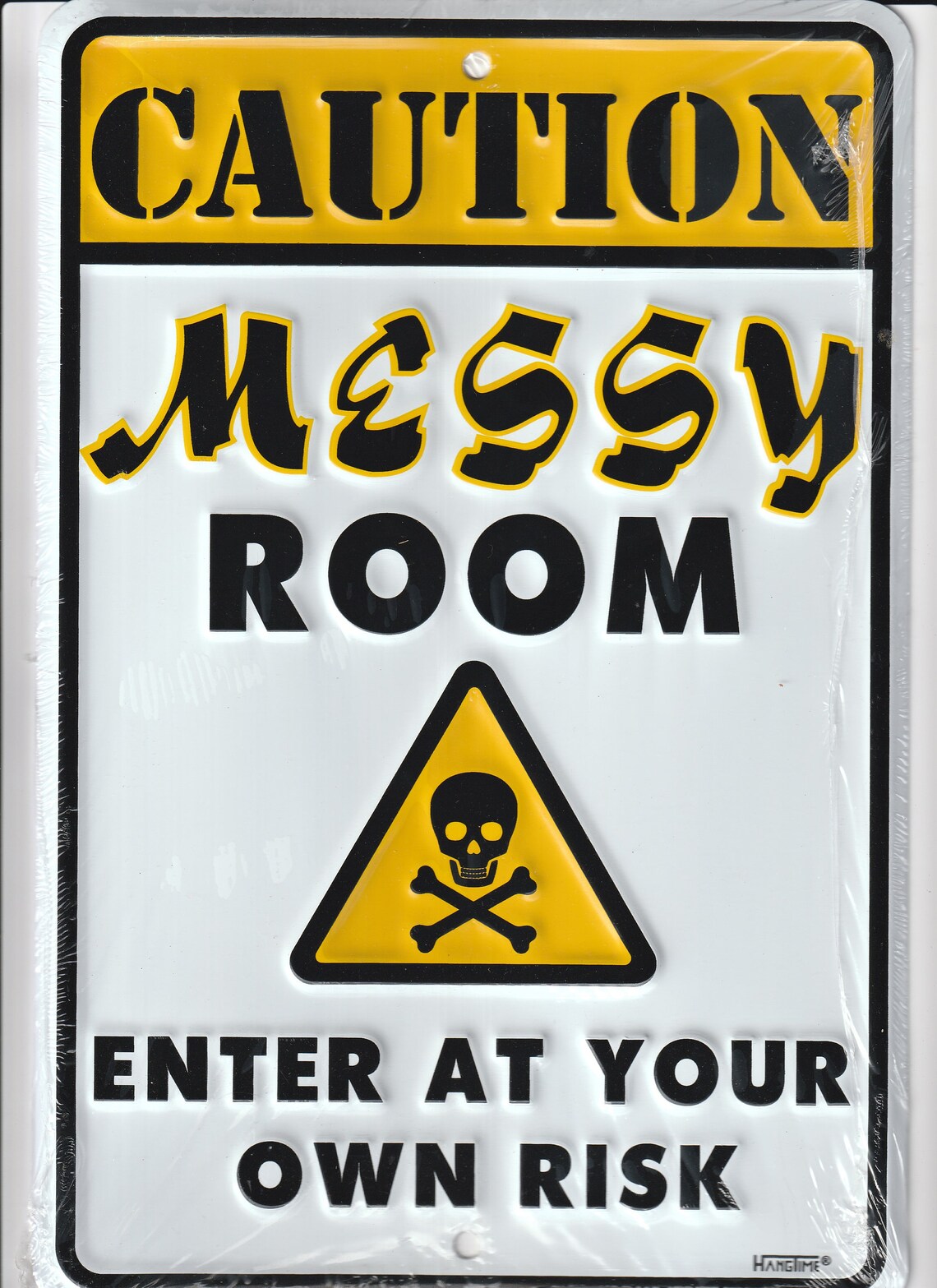 A fun 8x12 metal sign : CAUTION Messy Room Enter at your Own | Etsy