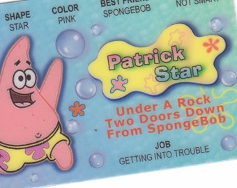 Spongebob Id Card | Etsy