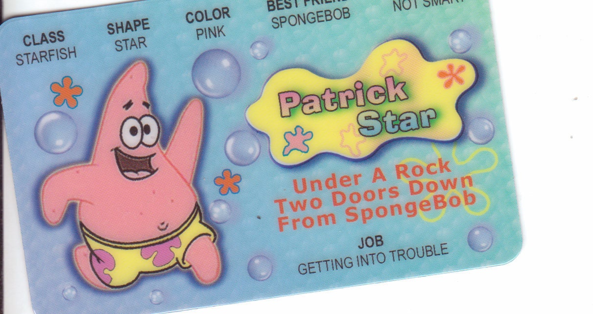 Patrick Star of Sponge Bob Squarepants fun ID Card / Drivers | Etsy