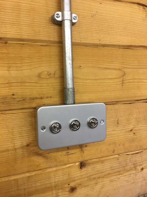 Industrial Style 3-gang Surface Mount Metal Clad Toggle Switch | Etsy