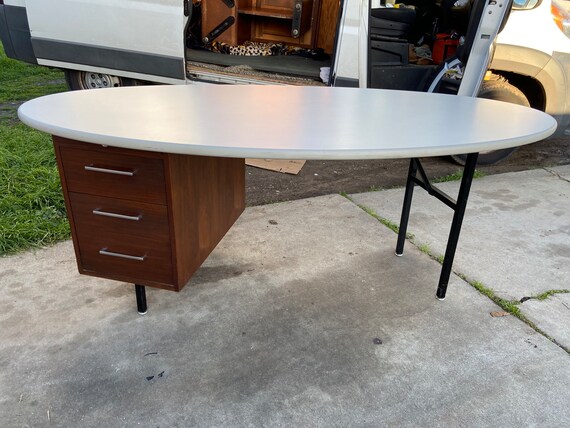 Mid century modern desk vintage store