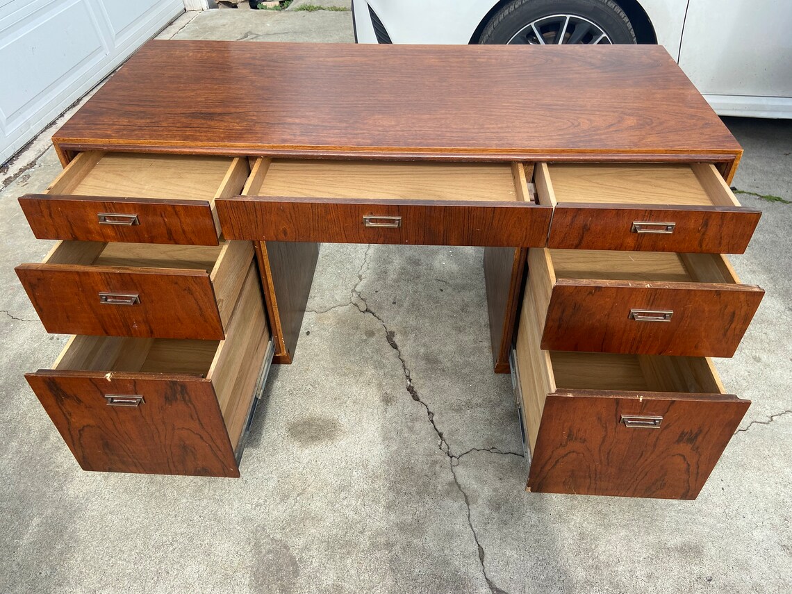 Founders Vintage Mid Century Desk - Etsy