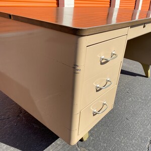 Vintage Cole Steel Metal Tanker Desk - Etsy