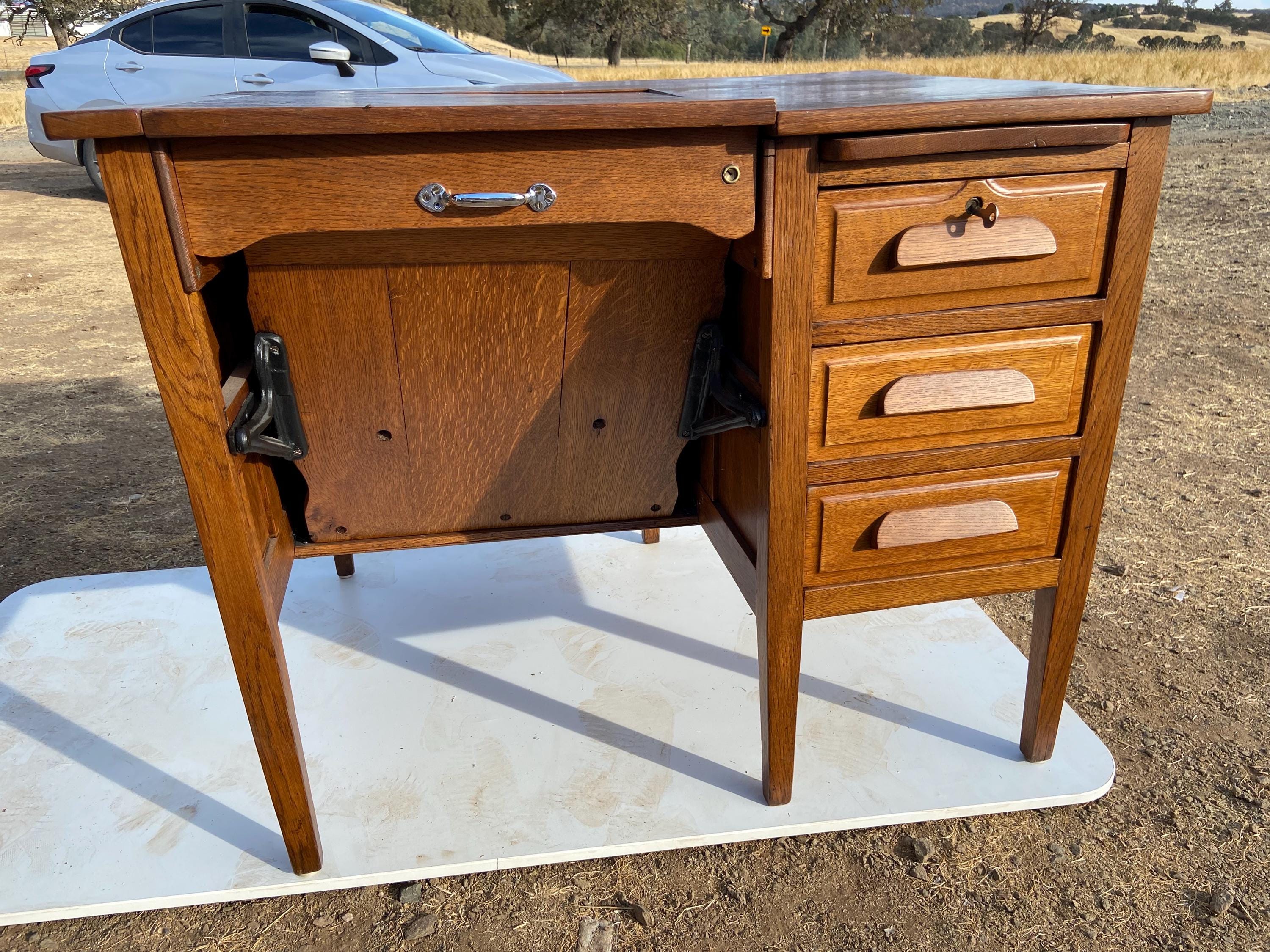 Antique Type Writer Desk Some Imperfections - Etsy