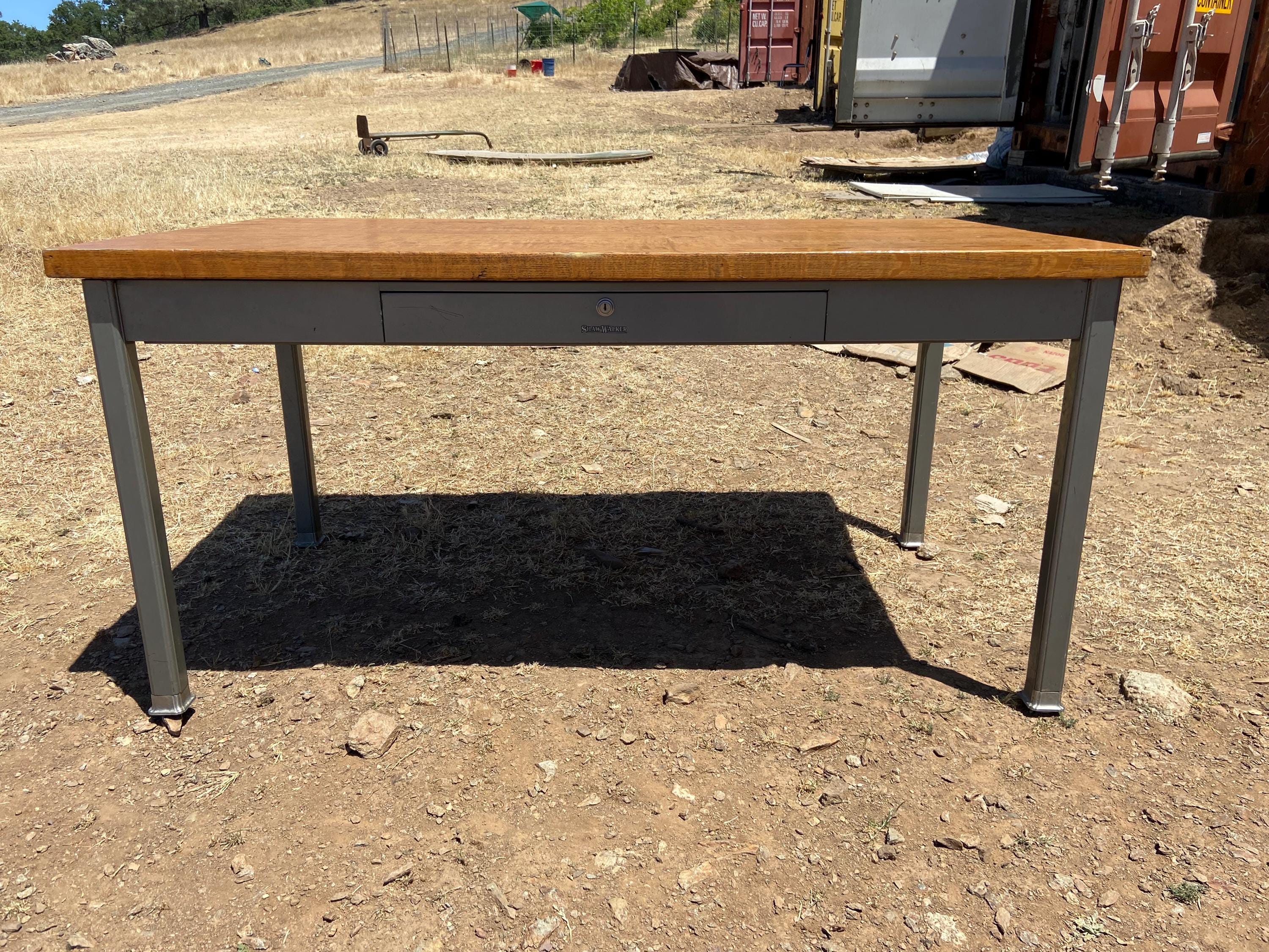 Shaw Walker Tanker Desk Needs Restoration - Etsy