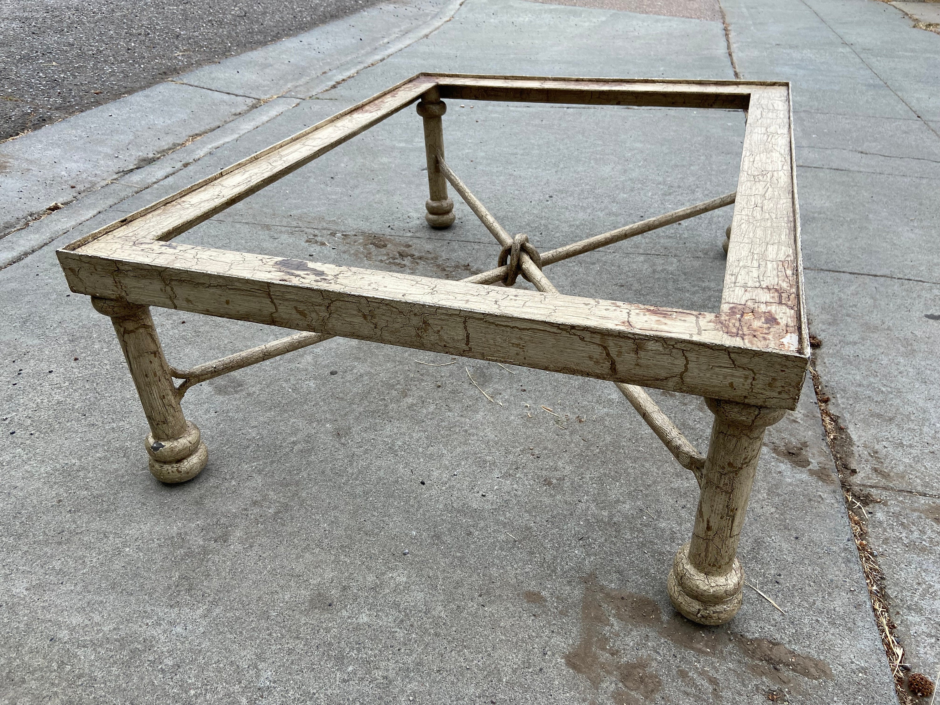 Vintage Rustic Metal Coffee Table - Etsy