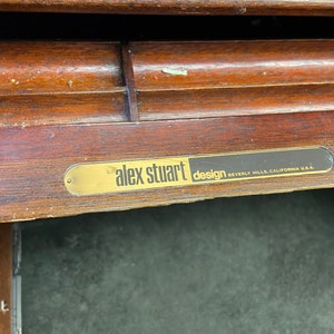 Alex Stuart Design Inc Vintage Campaign Style Leather Top Desk Like ...