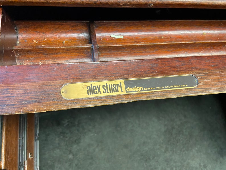 Alex Stuart Design Inc Vintage Campaign Style Leather Top Desk Like ...