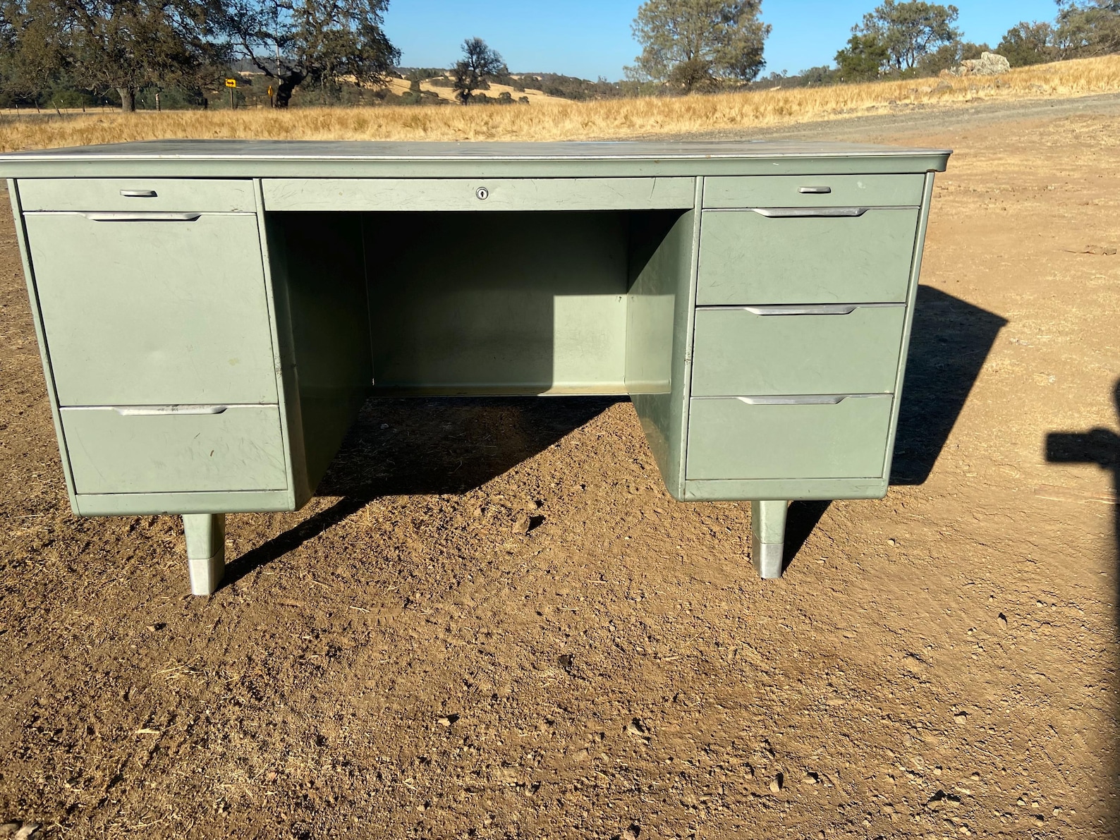 General Fireproofing Company Vintage Metal Tanker Desk - Etsy