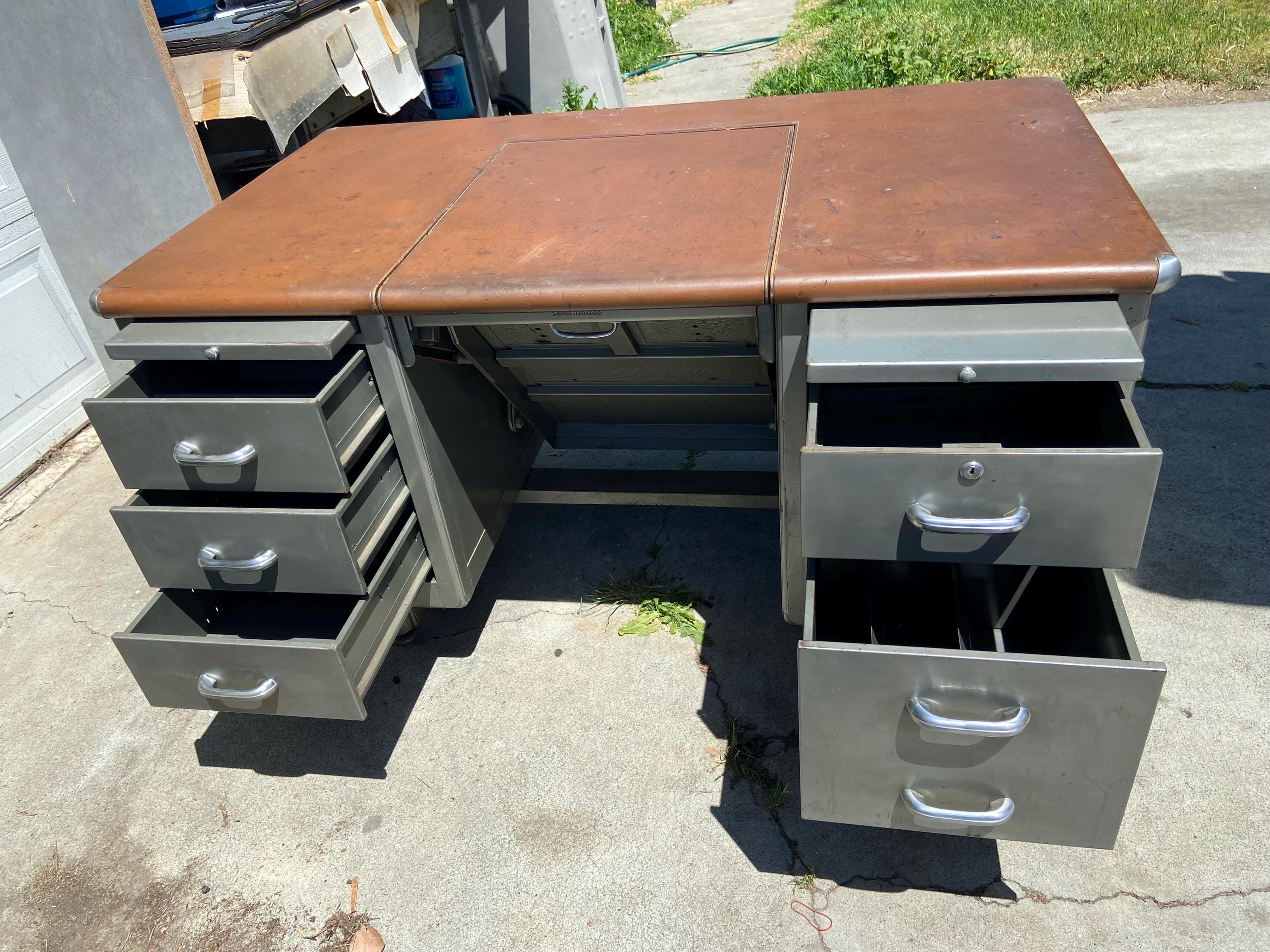 Shaw Walker Typewriter Tanker Metal Desk - Etsy