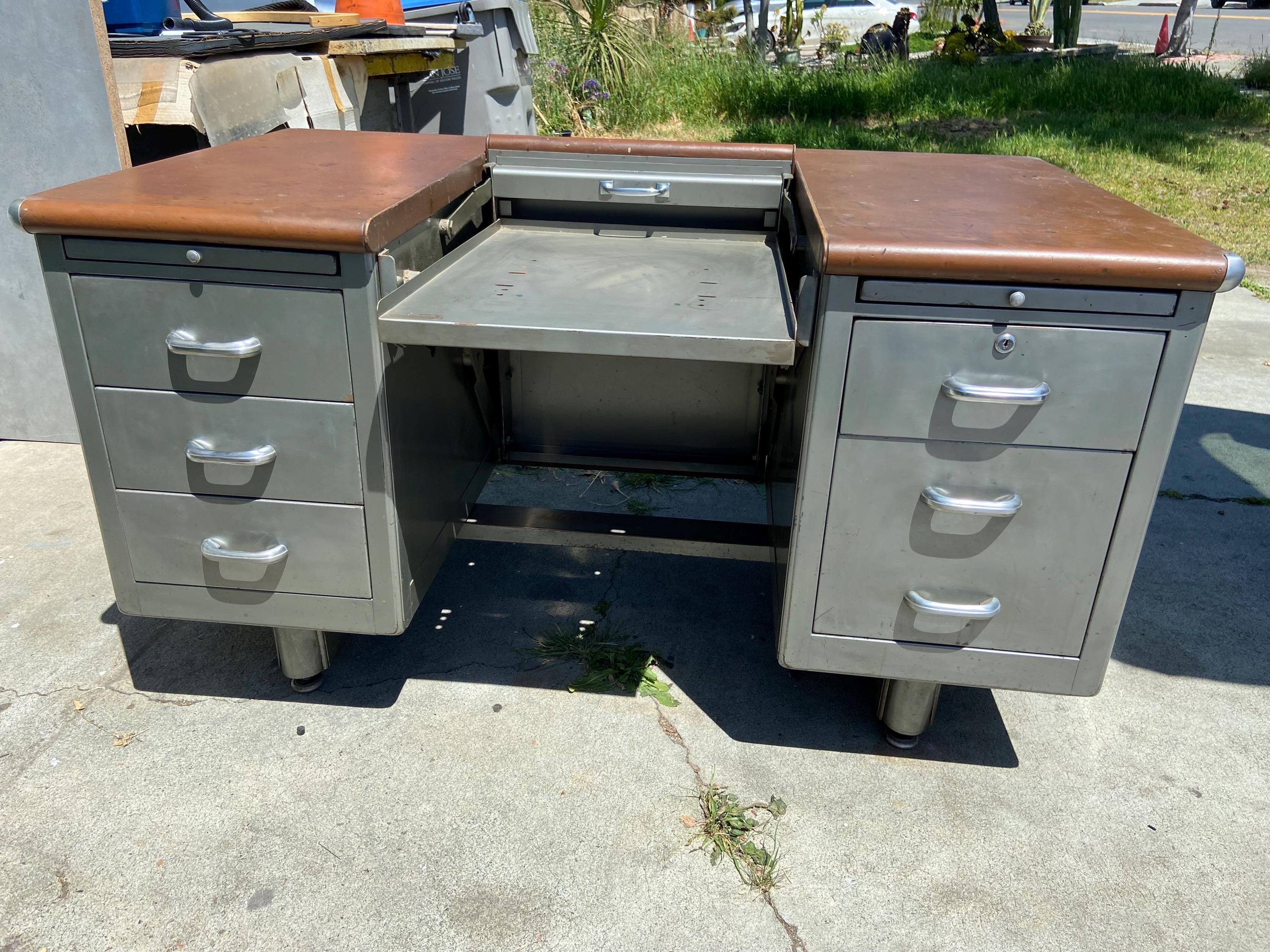 Shaw Walker Typewriter Tanker Metal Desk - Etsy