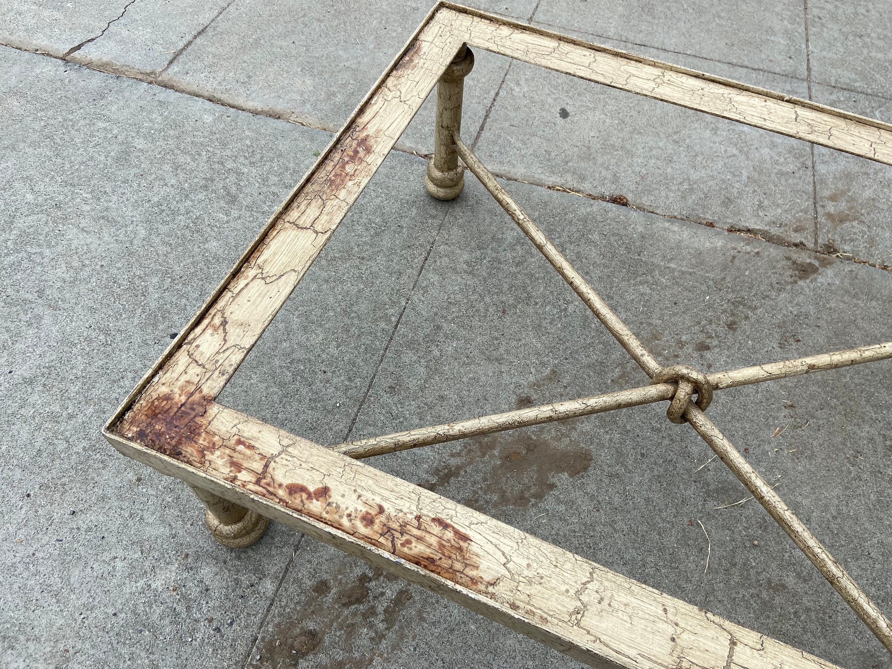 Vintage Rustic Metal Coffee Table - Etsy