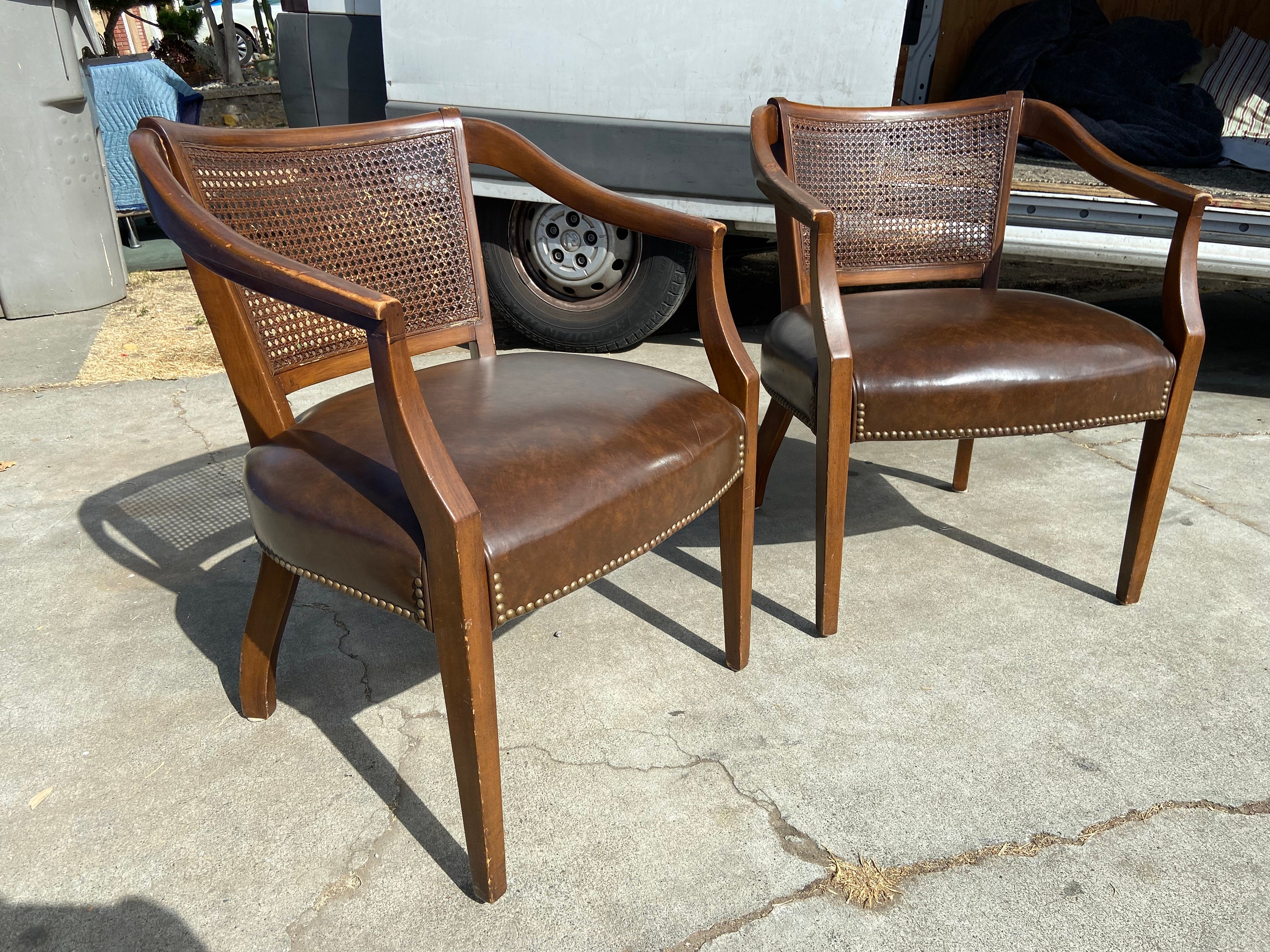 Shafer Brothers Vintage Cane Back Side Chairs - Etsy