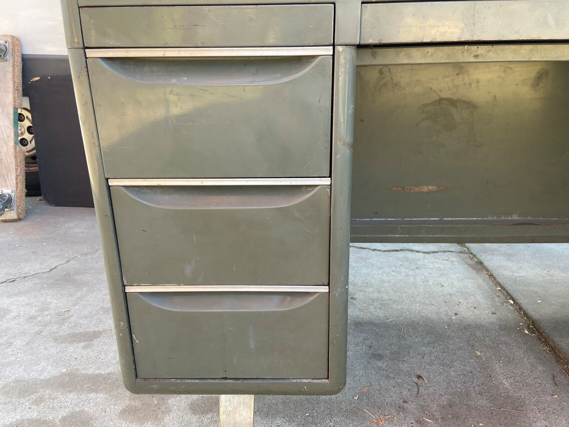 The General Fireproofing Company Vintage Metal Tanker Desk Raymond ...