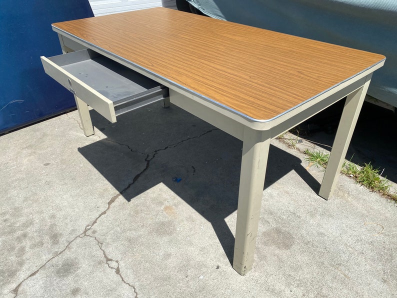 Mcdowell and Craig Vintage Metal Tanker Desk Table - Etsy