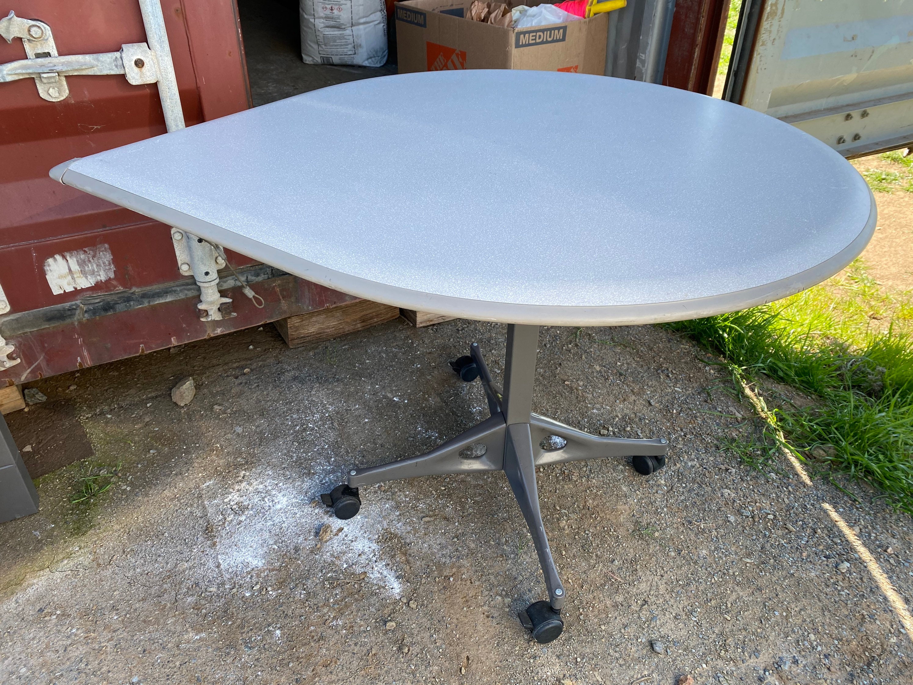 Vintage Tear Shape Rolling Table - Etsy