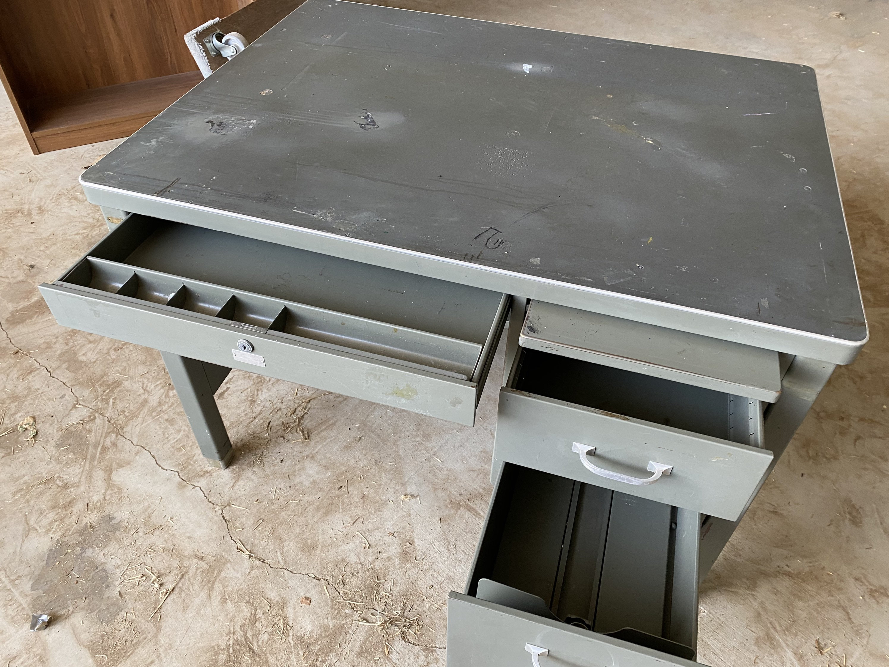 General Fireproofing Company Vintage Metal Tanker Desk - Etsy