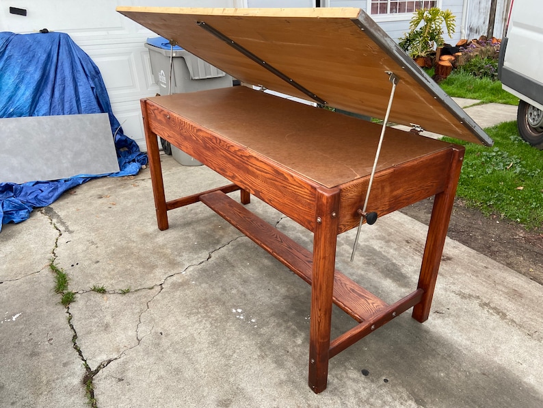 Antique Mayline Drafting Table - Etsy
