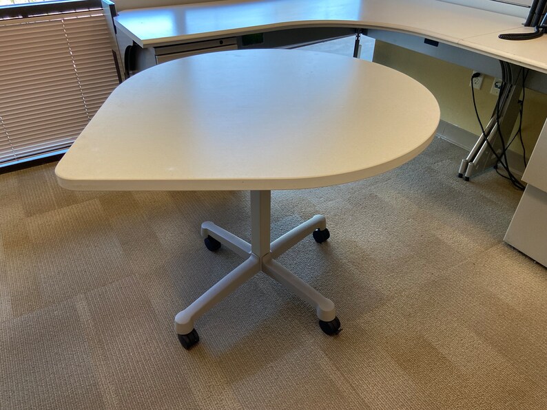 Herman Miller Tear Shaped Rolling Table - Etsy