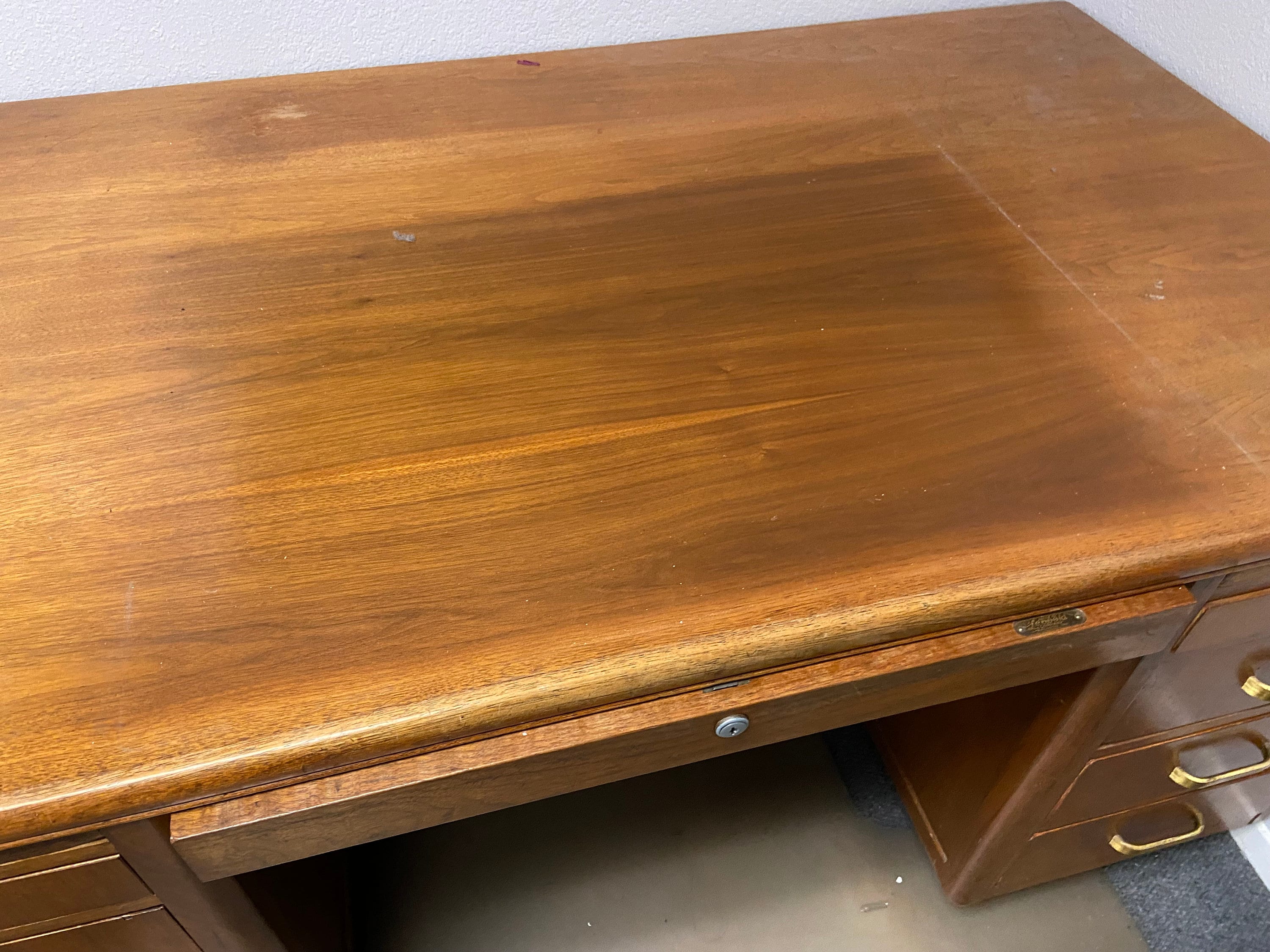 Leopold Vintage Mid Century Modern Walnut Desk - Etsy