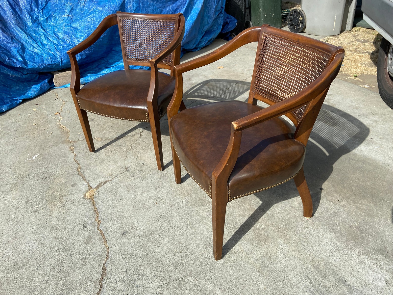 Shafer Brothers Vintage Cane Back Side Chairs - Etsy