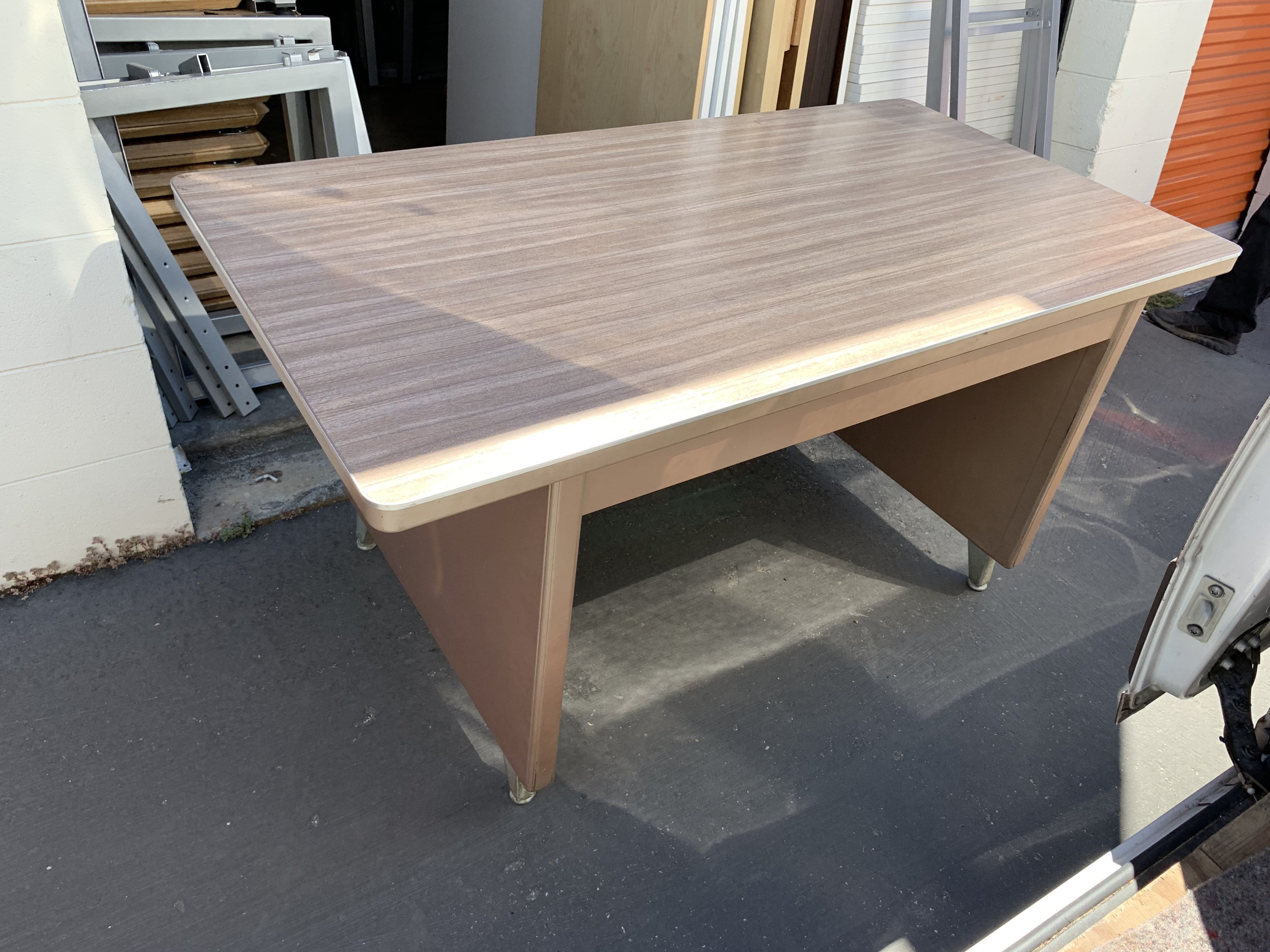 Shaw Walker Vintage Metal Tanker Desk Table - Etsy