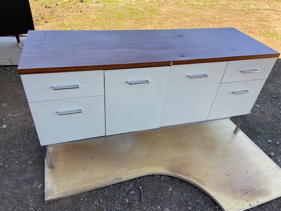 Steelcase Vintage Metal Tanker Credenza Etsy UK