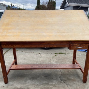 Antique Mayline Drafting Table - Etsy