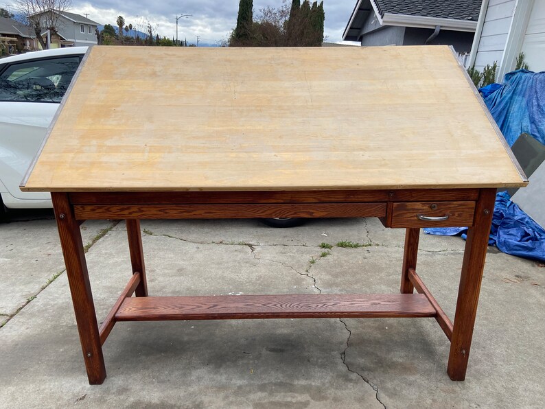 Antique Mayline Drafting Table - Etsy