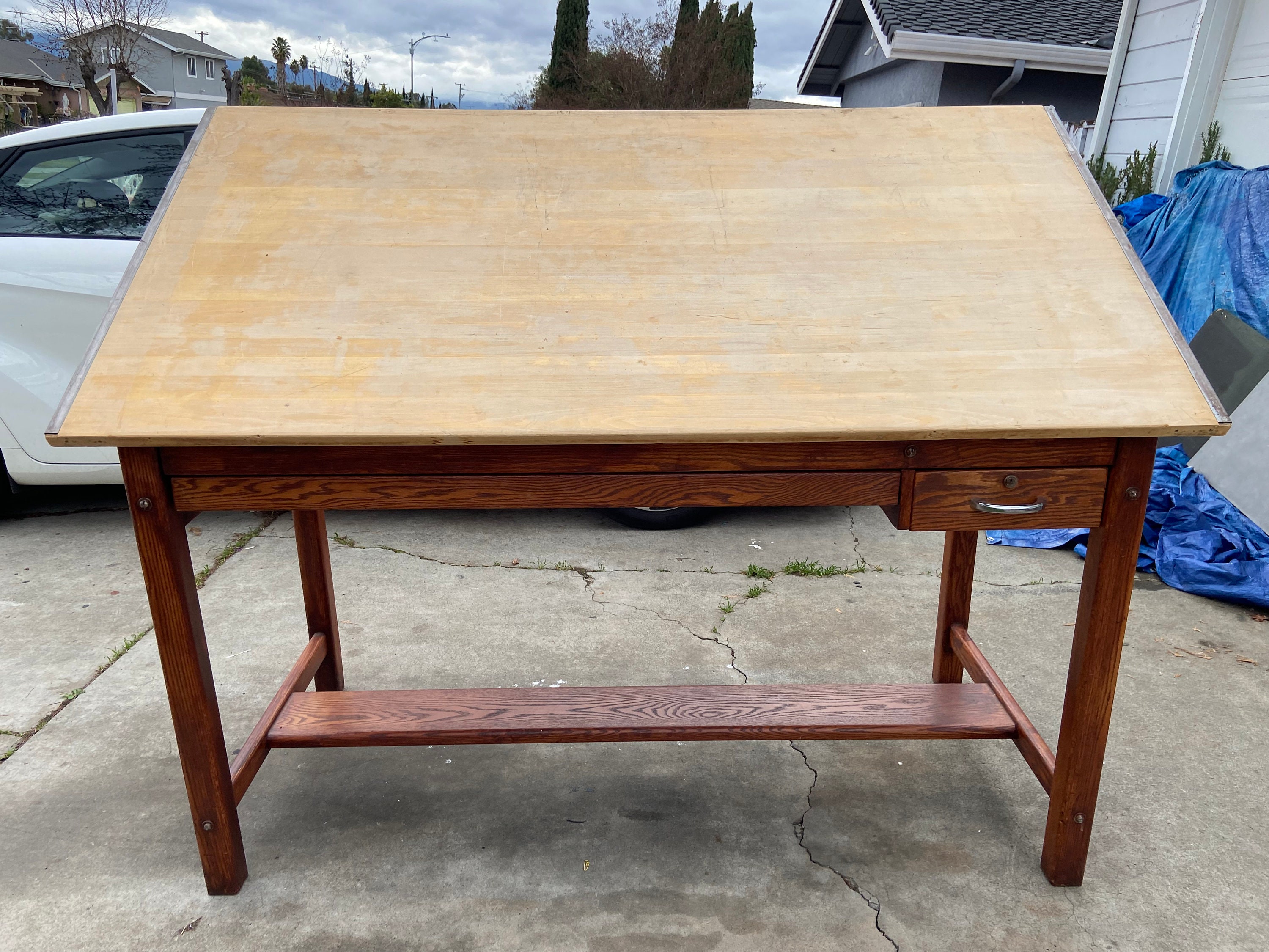 Antique Mayline Drafting Table - Etsy
