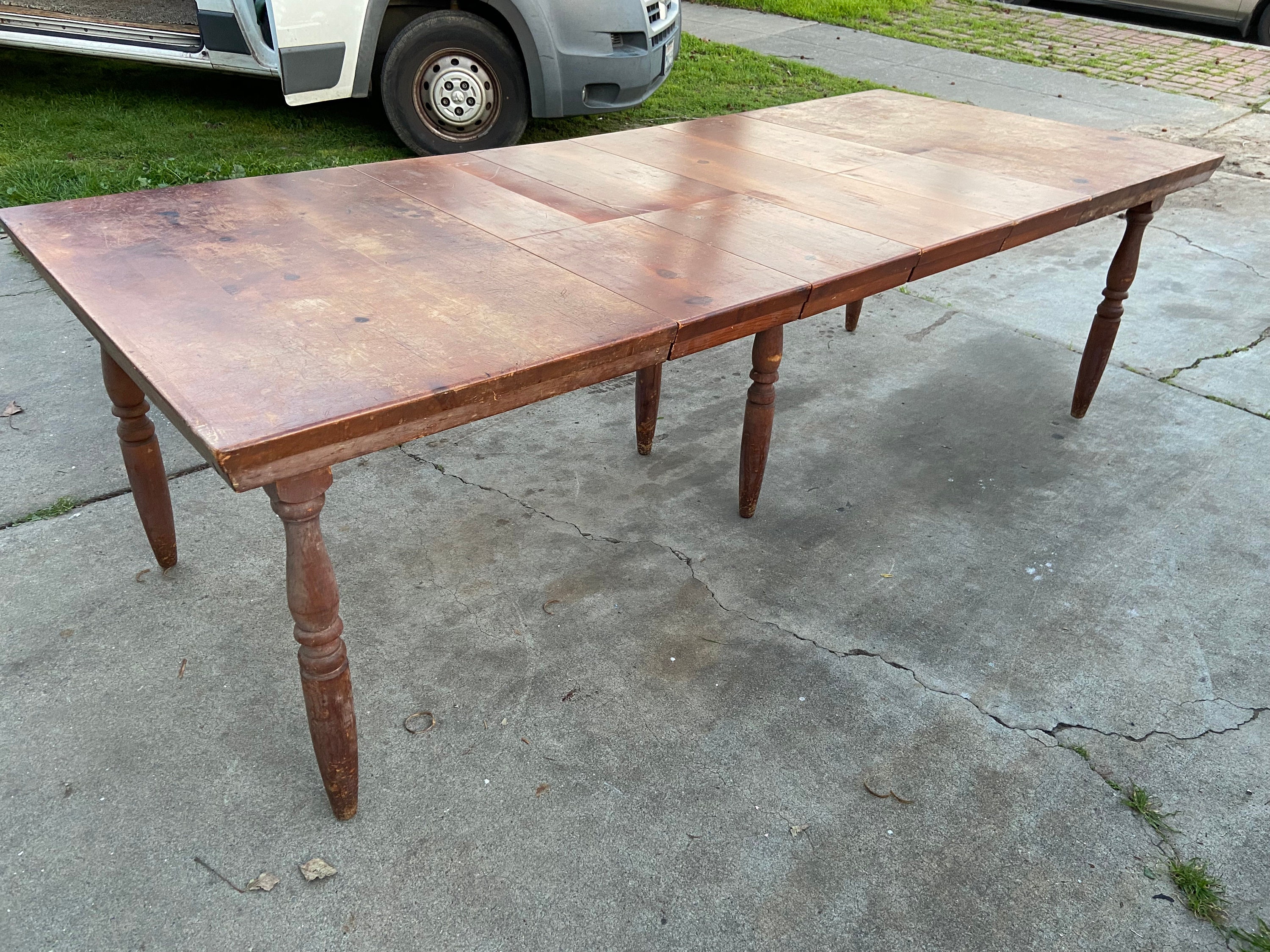 Antique Rustic Extendable Farmhouse Dining Table Needs Refinishing - Etsy