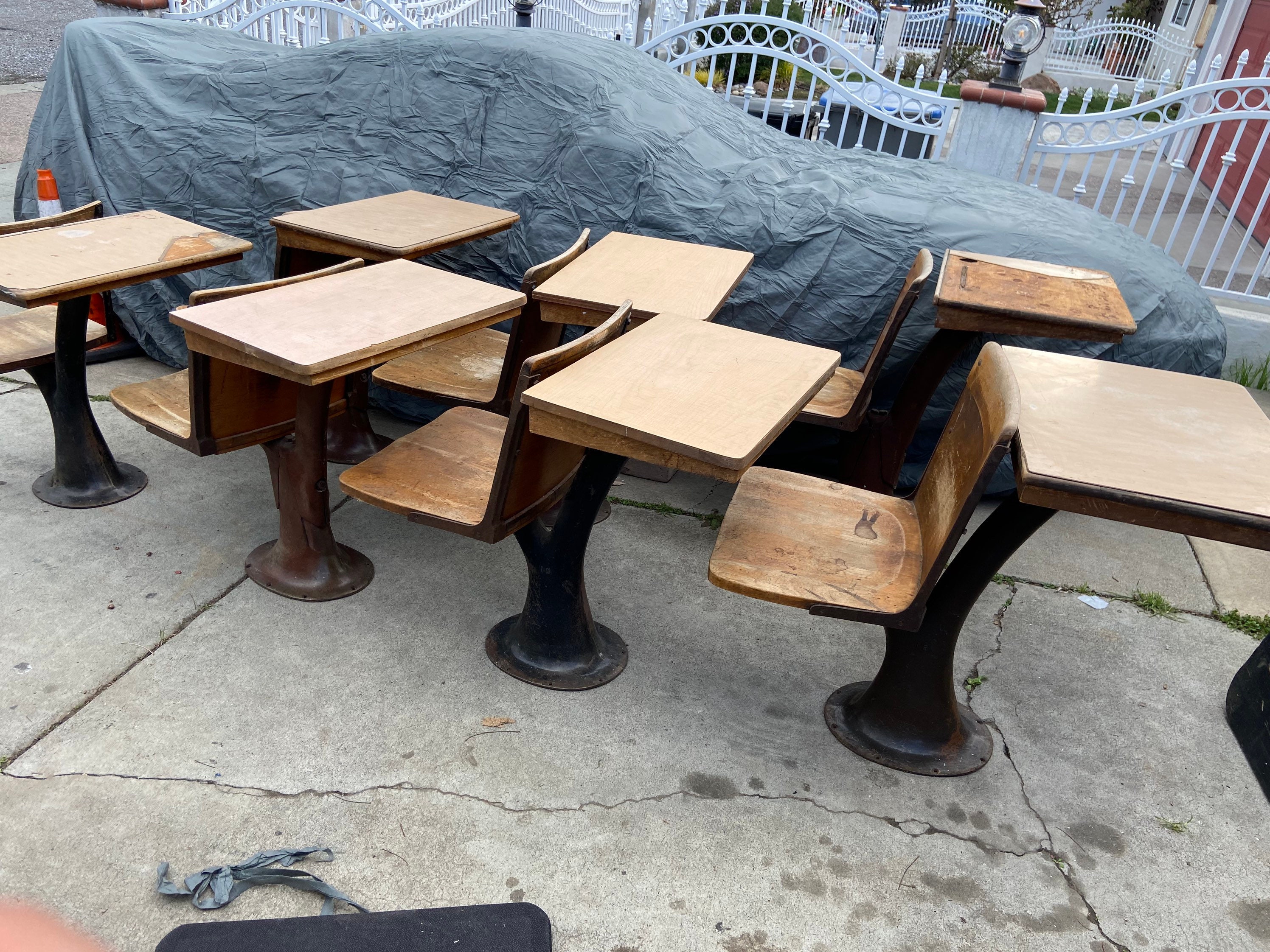 1920’s Antique School Desks Chairs - Etsy