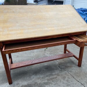 Antique Mayline Drafting Table - Etsy