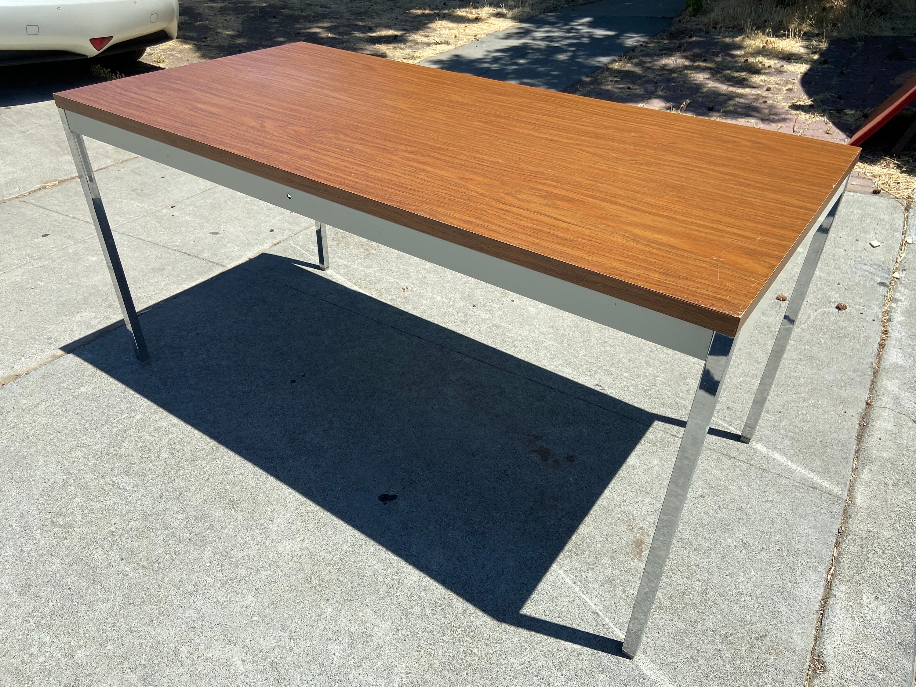 Steelcase Vintage Mid Century Modern Metal Desk Minimalist Design - Etsy