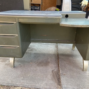 The General Fireproofing Company Vintage Metal Tanker Desk Raymond ...
