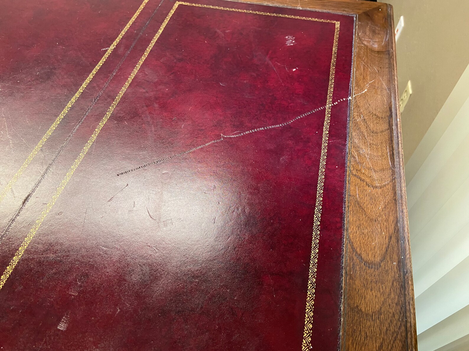 Alex Stuart Design Inc Vintage Campaign Style Leather Top Desk Like ...