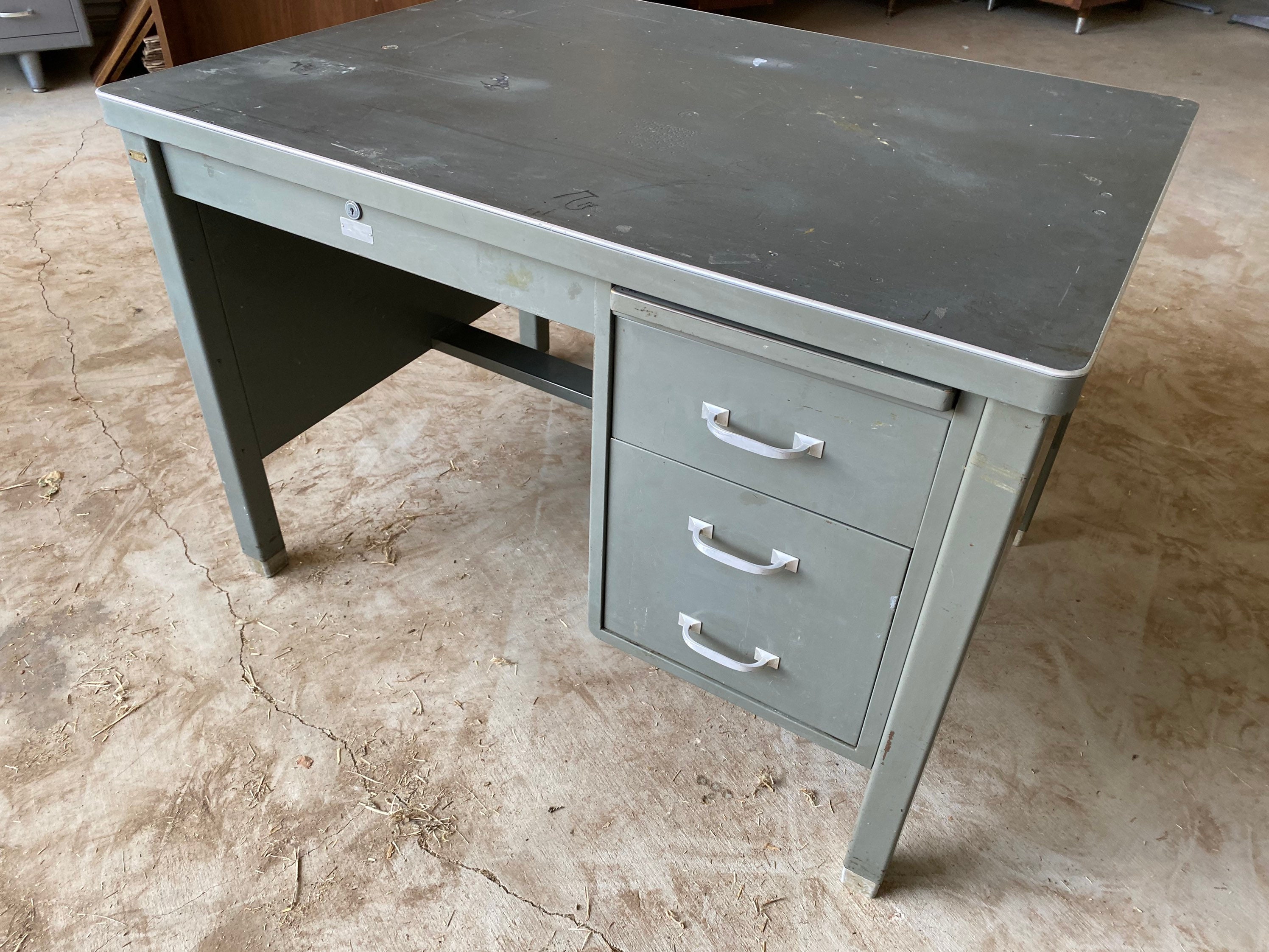 General Fireproofing Company Vintage Metal Tanker Desk - Etsy
