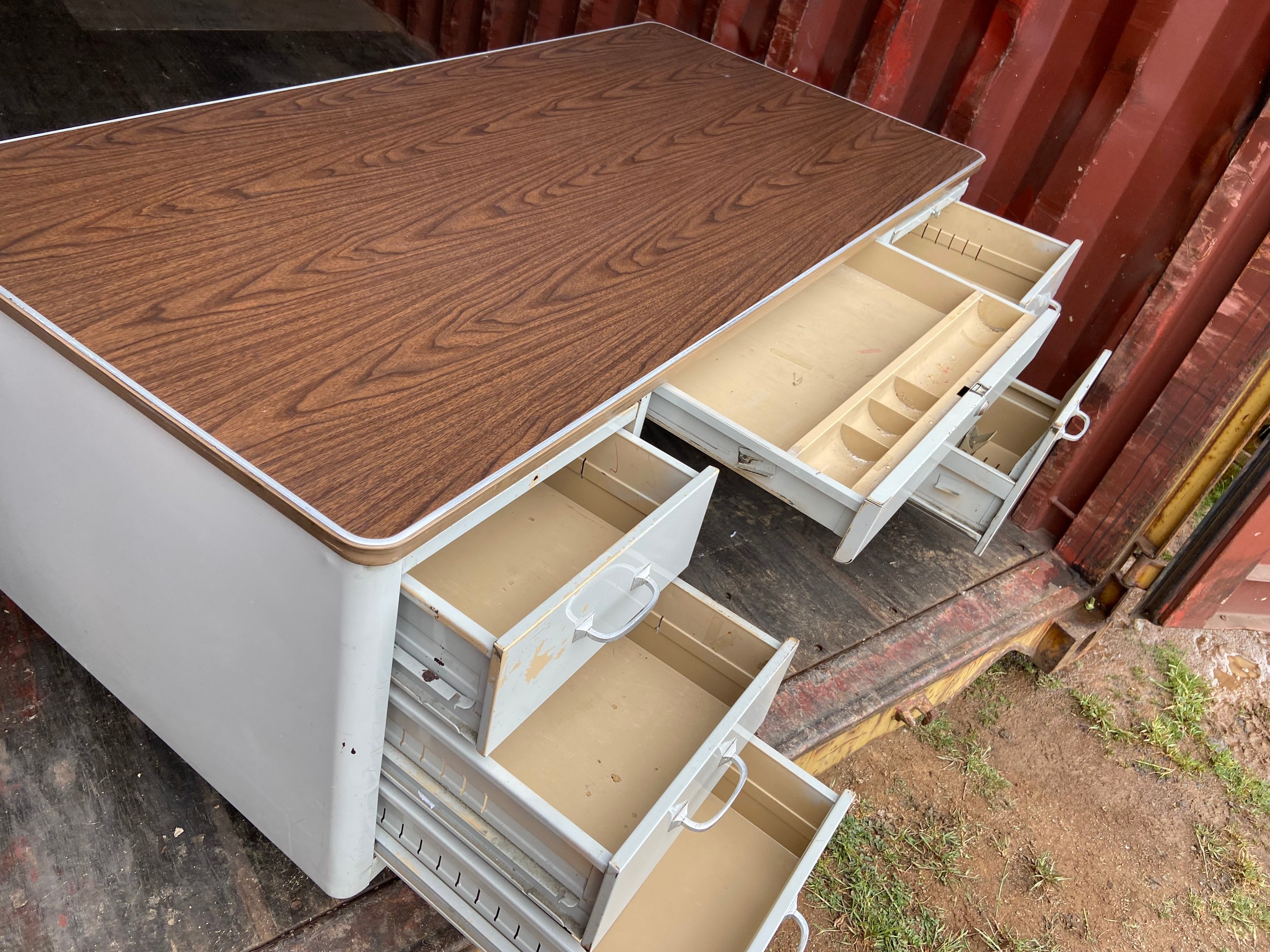 Vintage Metal Tanker Desks - Etsy