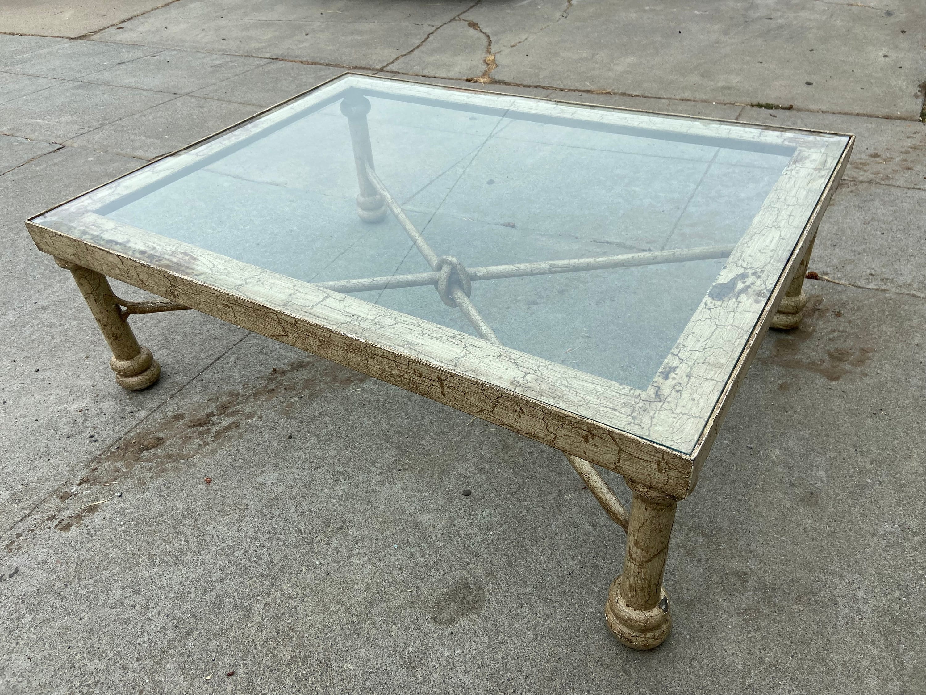 Vintage Rustic Metal Coffee Table - Etsy